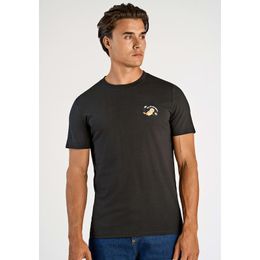 LINDBERGH Herren LINDBERGH T-Shirt mit Statement-Stickerei auf der Brust schwarz XL