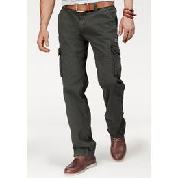 Alpha Industries Herren Cargohose &raquo;Jet Pant&laquo; mit seitlichen Cargotaschen und Kordelzug am Beinabschluss grau 34, N-Gr