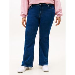 Tommy Hilfiger Curve Damen Weite Jeans &raquo;CRV DNM EMI FLARE RW&laquo; in gro&szlig;en Gr&ouml;&szlig;en, in ausgestellter Form 54, N-Gr