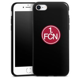 DeinDesign iPhone SE (2022) Handy Slim Case extra d&uuml;nn Silikon Handyh&uuml;lle schwarz H&uuml;lle Official Licensed Product 1. Fc N&uuml;rnberg 1. Fcn Silikon Slim Case