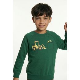 name it Jungen Sweatshirt &raquo;NMMVION LS NREG SWEAT UNB&laquo;, Baumwollmischung, regular fit gr&uuml;n 92