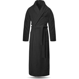 Normani Bademantel aus 100 % Baumwolle Lola in Schwarz | Gr.: S
