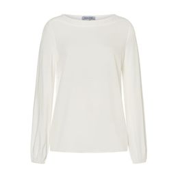 More & More More & More elegantes Blusenshirt, Materialmix in offwhite | Gr.: 44