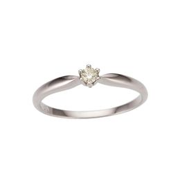 Firetti Solit&auml;rring &raquo;Schmuck Geschenk Gold 750 Damenring Verlobungsring Goldring Solit&auml;r&laquo; mit Brillant wei&szlig; 19, 0,1 P2 = erkennbare Einschl&uuml;sse, 