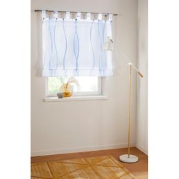 OTTO home Raffrollo &raquo;Dimona&laquo; mit Schlaufen Transparent, Voile, Polyester wei&szlig; Voile, Obermaterial: 100% Polyester 140cm, Schlaufen, 45cm