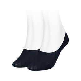 Tommy Hilfiger Damen F&uuml;&szlig;linge &raquo;TH WOMEN FOOTIE 2P&laquo; Packung, 2 Paar, 2 Stk. tlg. mit Logostickerei blau 35-38
