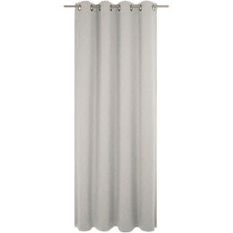 WIRTH Vorhang &raquo;Westport&laquo; &Ouml;sen 1 Stk. tlg. grau Jacquard, Polyester 145cm, &Ouml;sen, 132cm