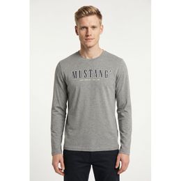 Mustang Herren Mustang Langarmshirt &raquo;Style Adrian&laquo; grau S