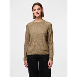 Pieces Damen Pieces Strickpullover &raquo;PCJULIANA LS O-NECK KNIT NOOS BC&laquo; beige XL