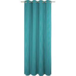 Adam Vorhang &raquo;Uni Collection&laquo; &Ouml;sen 1 Stk. tlg. aus 100% Bio-Baumwolle blau Baumwolle (Bio-Baumwolle) 145cm, &Ouml;sen, 145cm