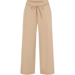 MAC Damen MAC 7/8-Hose &raquo;CHIARA BELT cropped&laquo; Wide Fit, mit geradem, weitem Bein beige 44, N-Gr