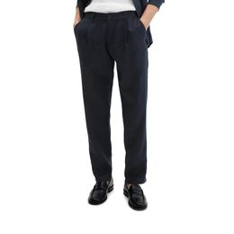 Marc O'Polo Marc O'polo Herren Marc O'Polo Leinenhose &raquo;Osby jogger pleats&laquo; blau 33, L&auml;nge 32