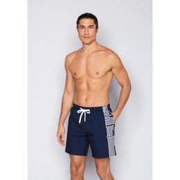 JOOP! Herren JOOP! Badeshorts &raquo;Deco Logo Placement&laquo; mit seitlichen Taschen und gro&szlig;em Wording blau S, N-Gr