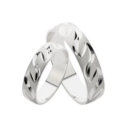 Firetti Unisex Trauring &raquo;Schmuck Geschenk Gold 375 Hochzeit Ehering "LIEBE"&laquo; Made in Germany, wahlweise mit oder ohne Brillant wei&szlig; 22, ohne Brillant,