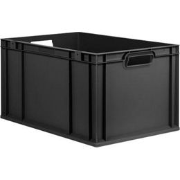 Sch&auml;fer Shop Sch&auml;fer Shop Pure Eurobox Serie Economy, Griffe offen, recycelter Kunststoff, B 600 x T 400 x H 320 mm, 65 l, anthrazit