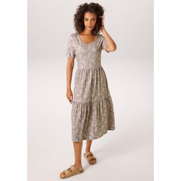 Aniston Casual Damen Aniston CASUAL Sommerkleid mit romantischem Blumendruck und Paisley-Muster bunt 46, N-Gr