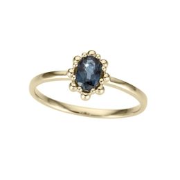 Firetti Damen Goldring &raquo;Schmuck Geschenk Gold 333 Damenring Goldring Edelstein Farbstein&laquo; mit Saphir gold 17, Gelbgold 333, 9mm