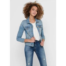 Only Damen Only Jeansjacke &raquo;ONLTIA DNM JACKET LB BEX179 NOOS&laquo; in modischer Waschung blau 38