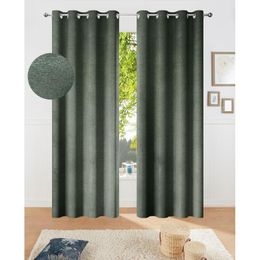 OTTO home Verdunkelungsvorhang &raquo;Fleuriss&laquo; &Ouml;sen 1 Stk. tlg. Wohnzimmer, Schlafzimmer, Arbeitszimmer, modern, Gewicht von 280 g/m&sup2; braun Polyester 225cm