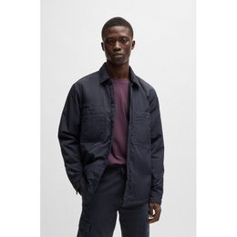 BOSS Orange Herren BOSS Orange Langarmhemd mit gro&szlig;en Brusttaschen blau L (41/42), N-Gr