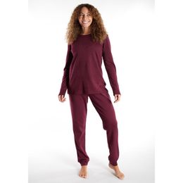 G&ouml;tzburg G&ouml;tzburg Damen G&Ouml;TZBURG Schlafanzug &raquo;Chania&laquo; 2 mit Rundhalsausschnitt, lange &Auml;rmeln, Cotton lila 50 (5XL)