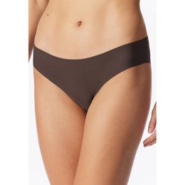 Schiesser Damen Slip &raquo;Invisible Cotton&laquo; braun 38