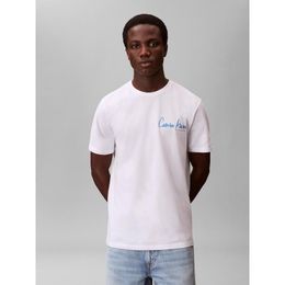 Calvin Klein Jeans Herren T-Shirt &raquo;JEANS GRAPHICS&laquo; Regular fit mit Markenprint wei&szlig; S