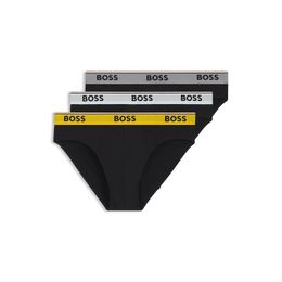 BOSS Herren BOSS Slip aus elastischer Baumwolle, mittlere Bundh&ouml;he schwarz S