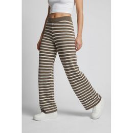 Saint Tropez Damen Strickhose &raquo;MilaSZ Striped Pants&laquo; braun S (36), N-Gr