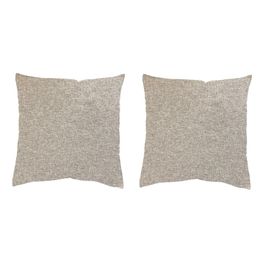 Home Wohnideen Dekokissen &raquo;LUCIO 2ER PACK MIT F&Uuml;LLUNG&laquo; grau Polyester B/L: 40cm x 40cm, 2 Stk.