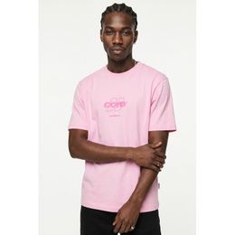 Jack & Jones Jack & Jones Herren T-Shirt &raquo;JCOCLUB FRONT PRINT TEE SS CREW SN&laquo; mit Print rosa XL