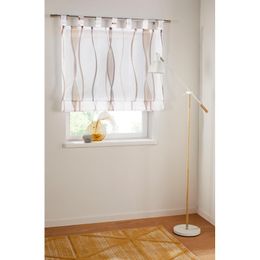 OTTO home Raffrollo &raquo;Dimona&laquo; mit Schlaufen Transparent, Voile, Polyester grau Voile, Obermaterial: 100% Polyester 140cm, Schlaufen, 45cm