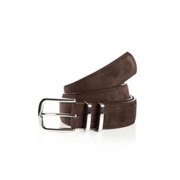 Tom Tailor Damen Tom Tailor Synthetikg&uuml;rtel &raquo;TTMILLIE&laquo; Veloursleder mit Ziern&auml;hten &ndash; 3,5 cm breit 75