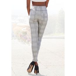 Lascana Damen Lascana Leggings mit Ajour Karomuster gr&uuml;n 36/38, N-Gr