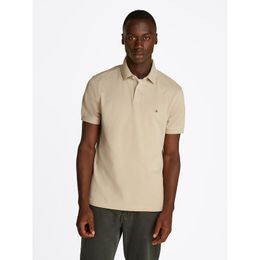 Tommy Hilfiger Herren Poloshirt &raquo;1985 REGULAR POLO mit Kontraststreifen und Knopfleiste&laquo; unifarben, sportlich, regular fit, Baumwollmix, Polokragen 