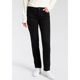MAC Damen MAC Slim-fit-Jeans &raquo;MELANIE&laquo; mit Stretch, in 4-Pocket-Form schwarz 34, L&auml;nge 32