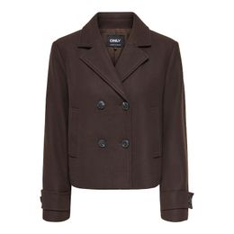 Only Damen Only Kurzjacke &raquo;ONLFREJA LIFE SHORT DB JACKET OTW NOOS&laquo; Kunstfaser braun XL