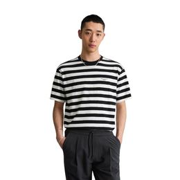 Marc O'Polo Marc O'polo Denim Herren Marc O'Polo DENIM T-Shirt relaxed aus softer Bio-Baumwolle schwarz-wei&szlig; L