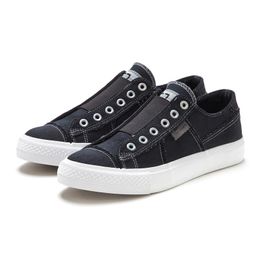 ELBSAND Damen Sneaker &raquo;Halbschuh, Slipper, Freizeitschuh, Stoffschuhe, Textilschuhe&laquo; Slip-On-Sneaker aus Textil zum Reinschl&uuml;pfen mit elastischem 