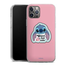 DeinDesign iPhone 12 Pro Handy Silikon H&uuml;lle Case transparent Handyh&uuml;lle Lilo & Stitch Disney Sayings Silikon Case