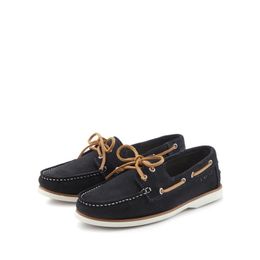 ELBSAND Damen Bootsschuh &raquo;Lederschuhe&laquo; Slipper, Halbschuh, Schn&uuml;rschuh aus Leder Unisex blau 42