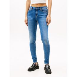 Tommy Jeans Damen Skinny-fit-Jeans &raquo;NORA MR SKNY AH1280&laquo; mit Logo-Badge, Mid Rise blau 26, L&auml;nge 30