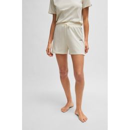 BOSS Damen BOSS Pyjamahose &raquo;CI_Shorts CW&laquo; mit BOSS Logoschriftzug wei&szlig; S (36), N-Gr