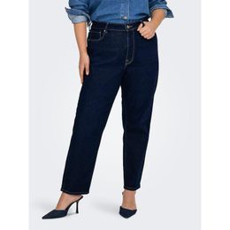 Only Carmakoma Damen Only CARMAKOMA Straight-Jeans &raquo;CAREMILY ST HW STR ANK DNM TAI0045 NOOS&laquo; blau 44, L&auml;nge 32