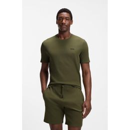 BOSS Herren BOSS Pyjamaoberteil &raquo;Waffle T-Shirt&laquo; gr&uuml;n S