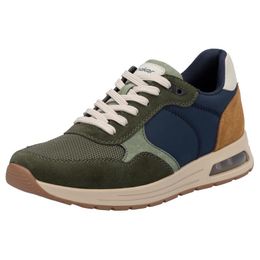 Rieker Herren Sneaker , Schn&uuml;rschuh, Halbschuh, Freizeitschuh mit gepolstertem Schaftrand gr&uuml;n 40