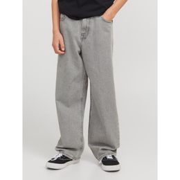 Jack & Jones Jack & Jones Junior Kinder Relax-fit-Jeans &raquo;JJIALEX &uuml;berzeugt durch Komfort und hohe Taille&laquo; unifarben, modisch, relaxed fit, Denim grau 128, N-Gr