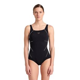 arena Damen Badeanzug &raquo;W JEWEL ONE PIECE LOW C CUP&laquo; schwarz-wei&szlig; 38, N-Gr