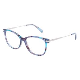 Longchamp LO2691 Brille Unisex | Fassung: Vollrand, Quadratisch, Blau Gemustert