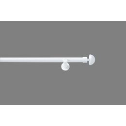 GOOD LIFE Vorhangstange &raquo;Redondo&laquo; &Oslash; 20 mm 1 l&auml;ufig-l&auml;ufig Fixma&szlig; wei&szlig; Metall B/L: 120cm &Oslash; 20mm, 1 l&auml;ufig